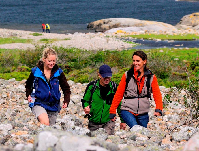 hiking on the Koster Islands