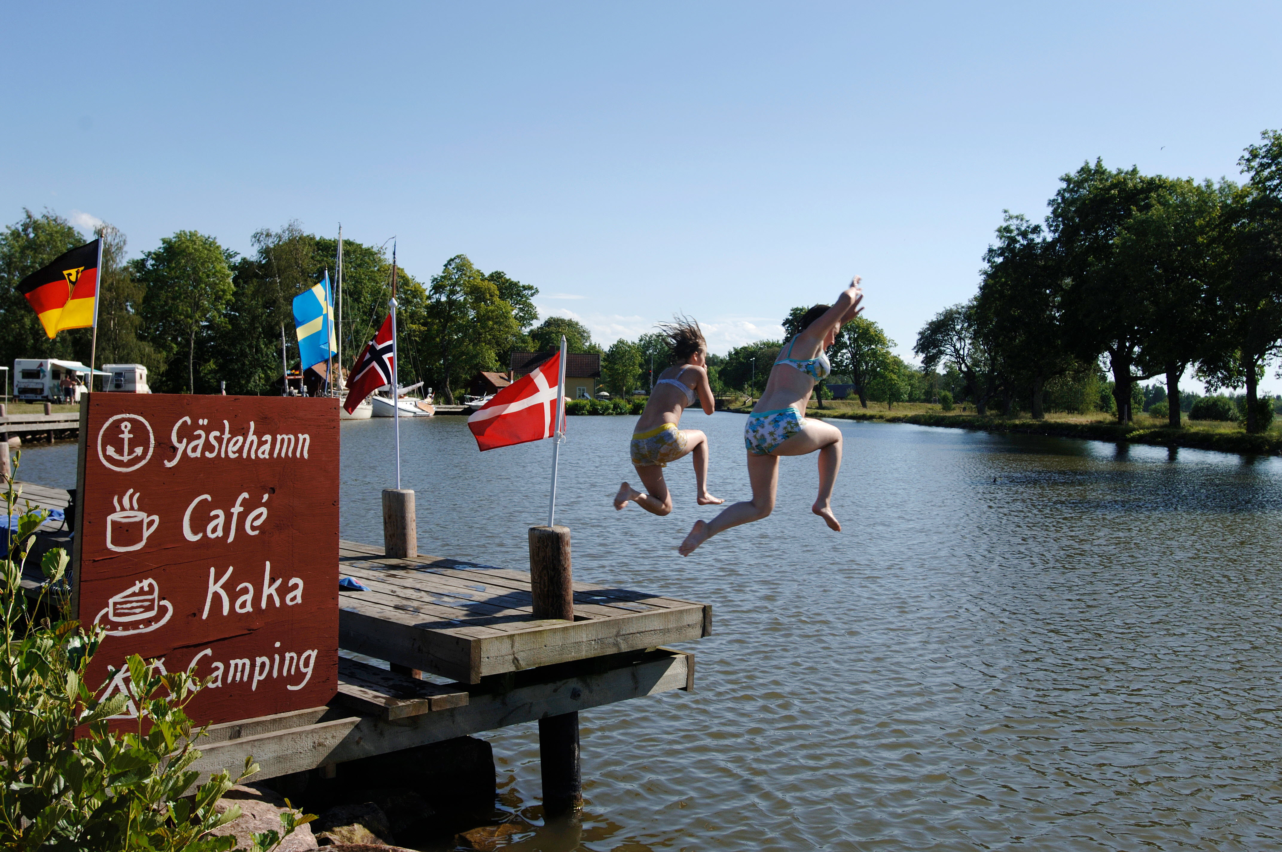Bada i området mellan Vänern och Vättern