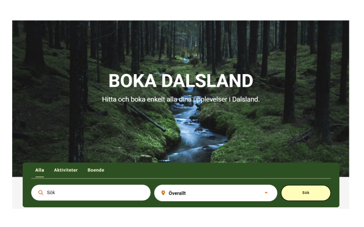 Boka Dalsland - en Dalslandsgemensam bokningsplattform